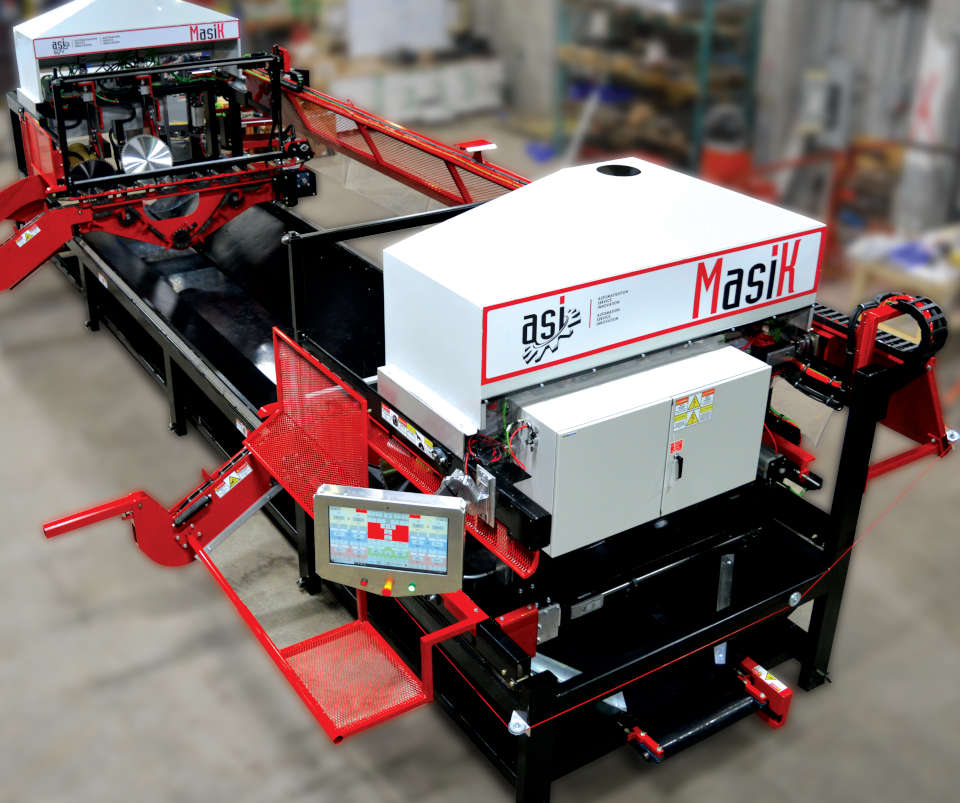 Automated multi-blade component saw MasiK - ASI Innovation