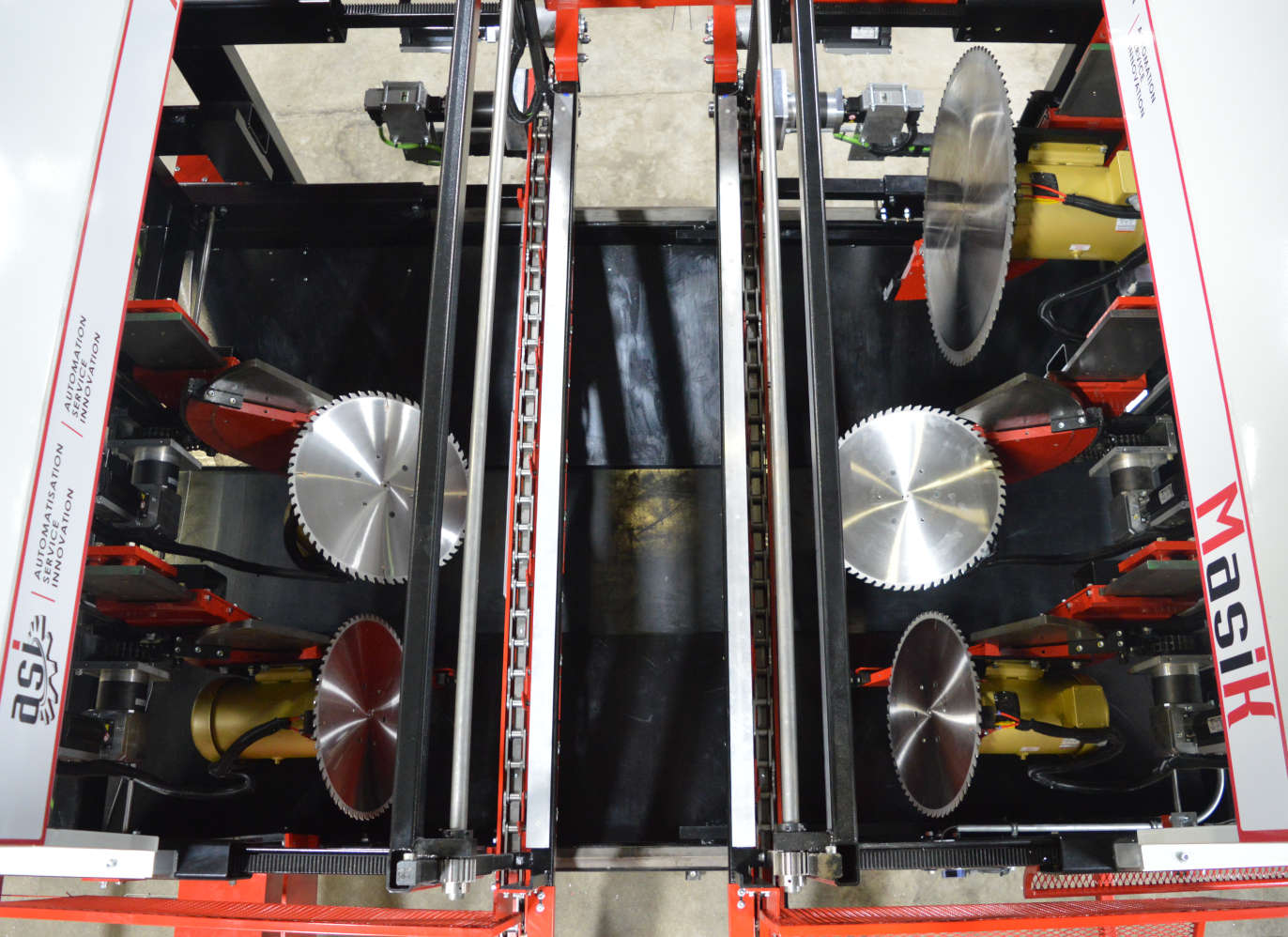 Automated multi-blade component saw MasiK - ASI Innovation